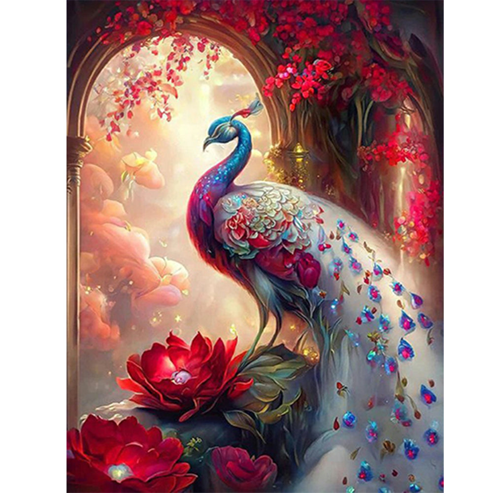 Peacock-Full Drill Diamond Painting – rainbowdiamondpainting